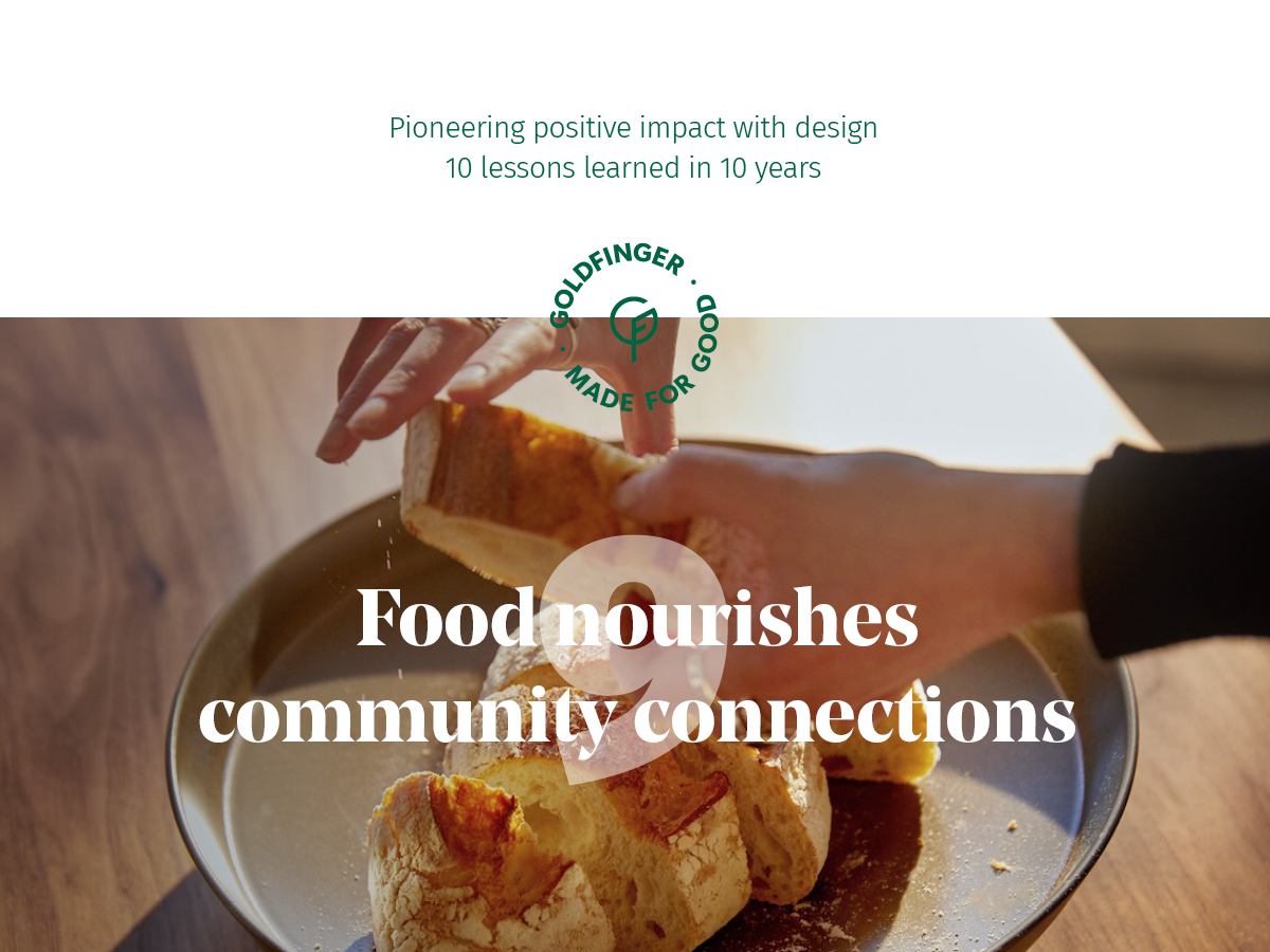 Food Nourishes Community Connections Goldfinger